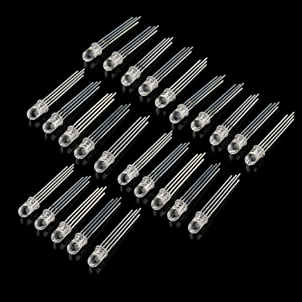 LED RGB - Clear - 25pcs (Common Cathode) — Robot Italy