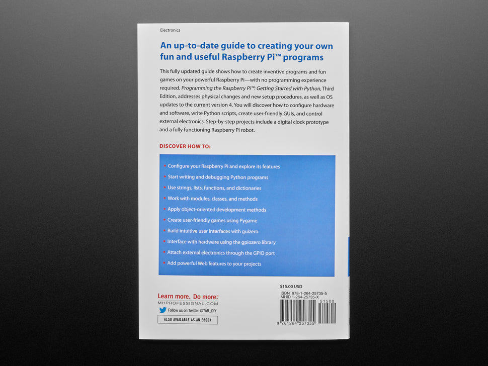 Programming The Raspberry Pi Getting Started With Python Third Editio — Robot Italy