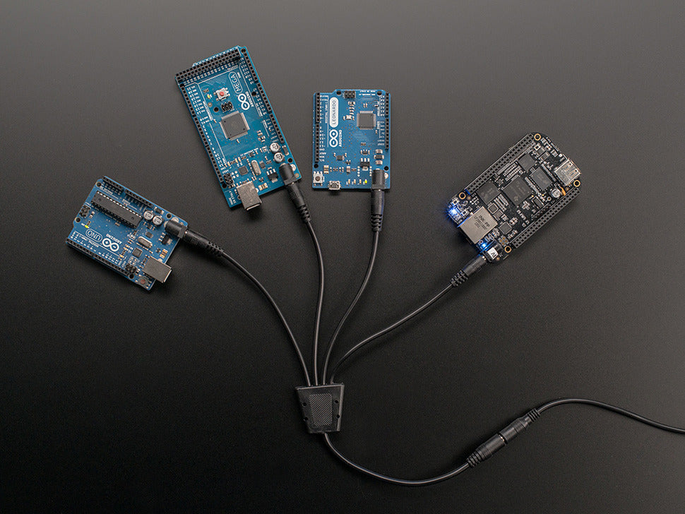4-Way 2.1mm DC Barrel Jack Splitter — Robot Italy