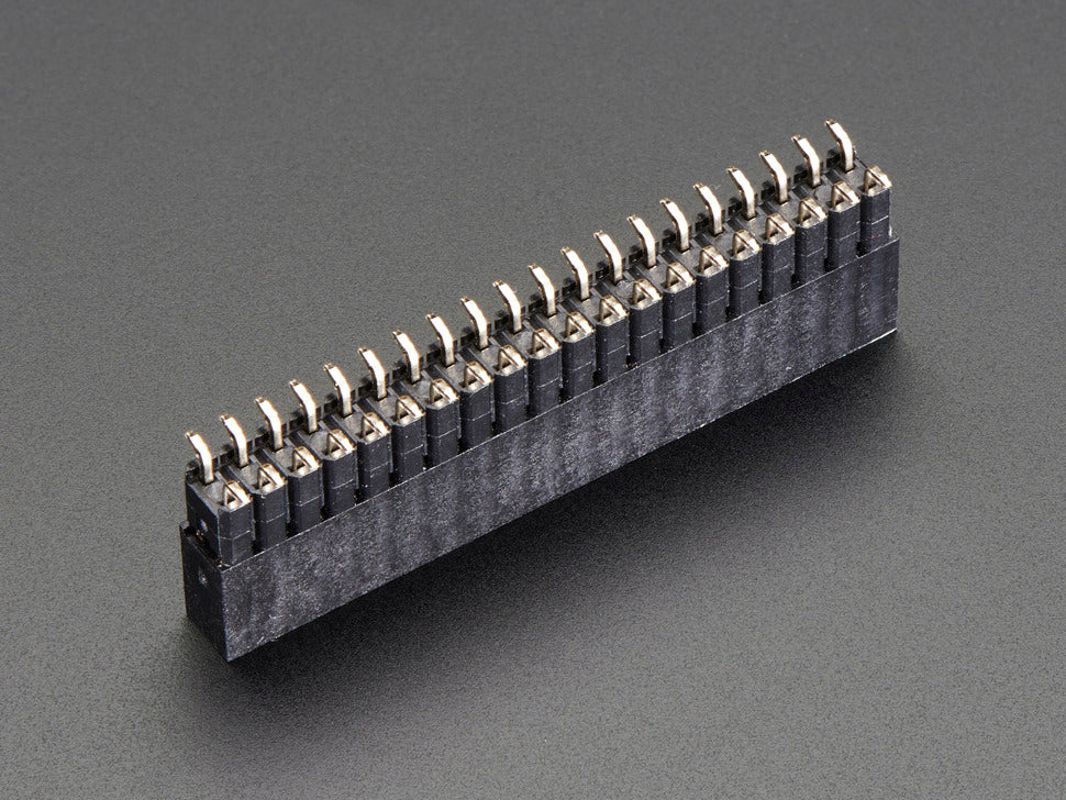 Extra-tall SMT GPIO Header for Raspberry Pi HAT - 2x20 Extra Tall Fema ...