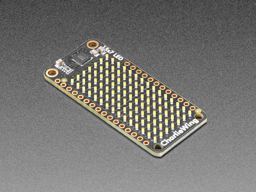 Adafruit 15x7 CharliePlex LED Matrix FeatherWing - Cool White — Robot Italy