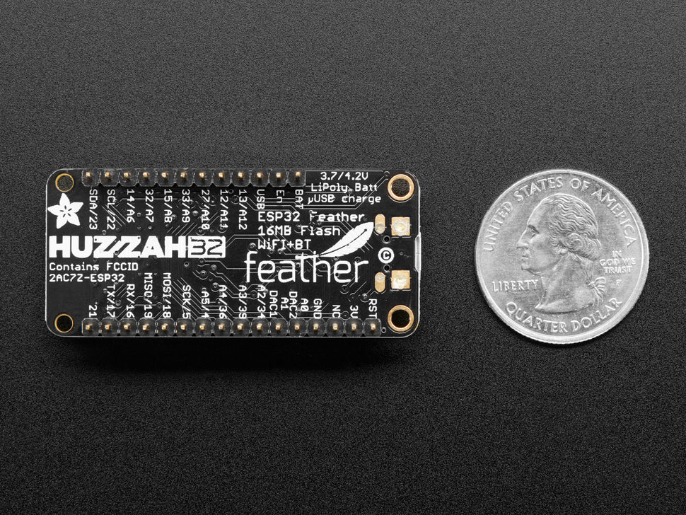 Adafruit HUZZAH32 – ESP32 Feather Board (pre-soldered) — Robot Italy