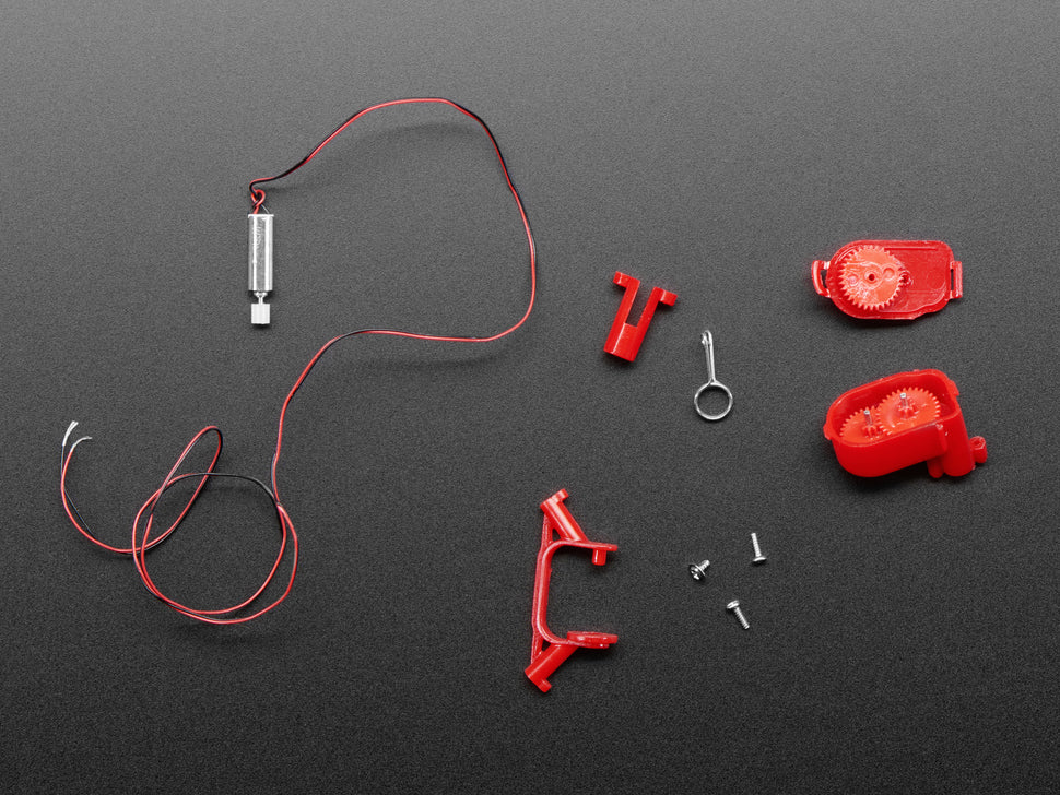 Mini Geared Pager Motor with Return Spring — Robot Italy