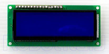 LCD Display 16x2 - Blue — Robot Italy