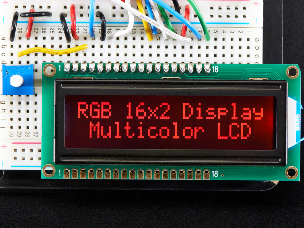 LCD Display 16x2 - RGB - Negative — Robot Italy