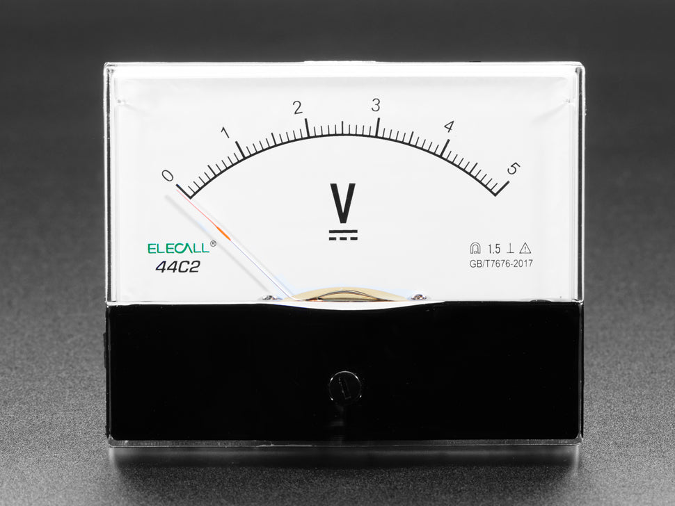 Large 5V Analog Panel Meter — Robot Italy
