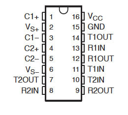 MAX232N RS232 Converter — Robot Italy
