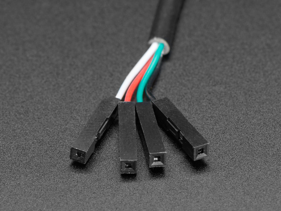 USB Type A Jack Breakout Cable with Premium Female Jumpers 30cm long ...