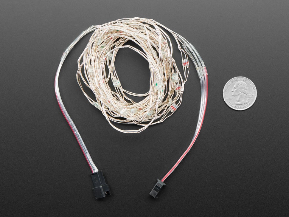 Adafruit Soft Flexible Wire NeoPixel Strand - 50 NeoPixels — Robot Italy