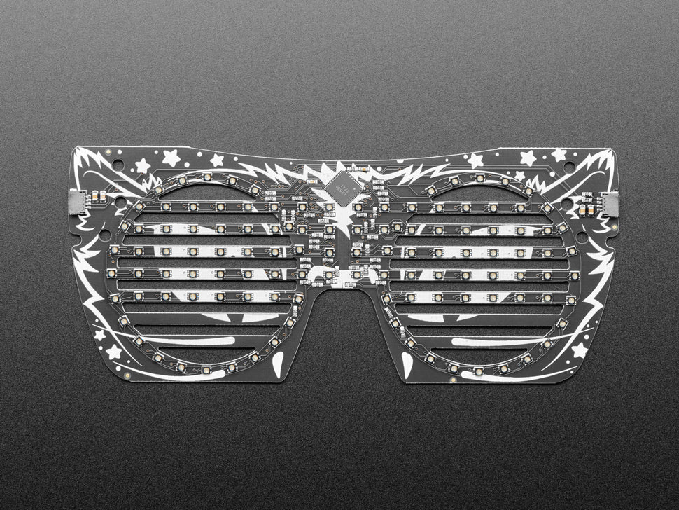 Adafruit LED Glasses Front Panel - 116 RGB LEDs with I2C Driver STEMMA ...