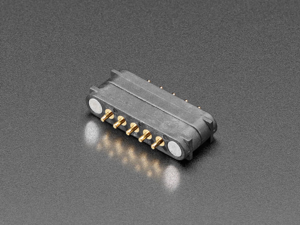 DIY Magnetic Connector - Straight Angle Five Contact Pins — Robot Italy