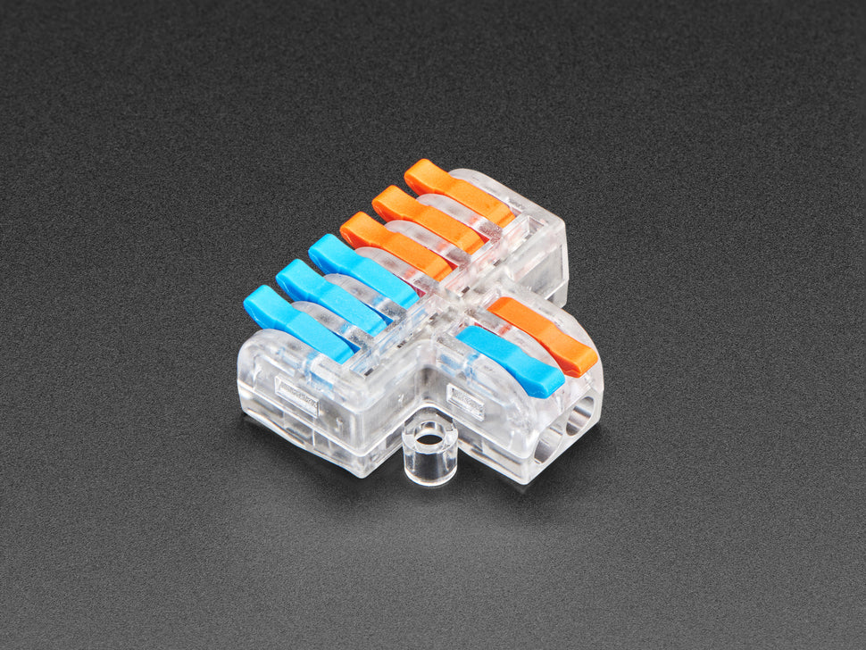 Snap Action 2-to-6 Wiring Block Connector Clear DF-62 — Robot Italy