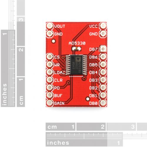 Breakout Board for AD5330 Parallel 8-Bit DAC — Robot Italy