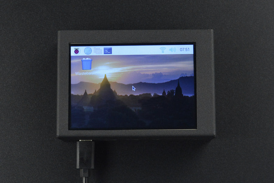 Raspberry Pi 4 Metal Case with 3.5"; 480x320 TFT Touch Screen — Robot Italy