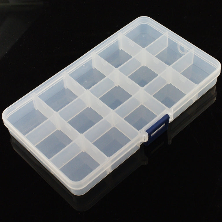 Adjustable Compartment Parts Box - 15 Compartments — Robot Italy