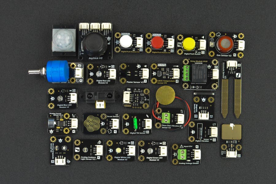 Gravity: 27 PCS Sensor Set for Arduino — Robot Italy