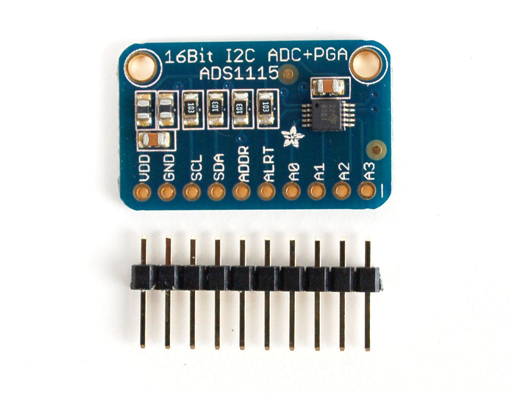 ADS1115 16-Bit ADC - 4 Channel with Progrmmable Gain Amplifier — Robot ...